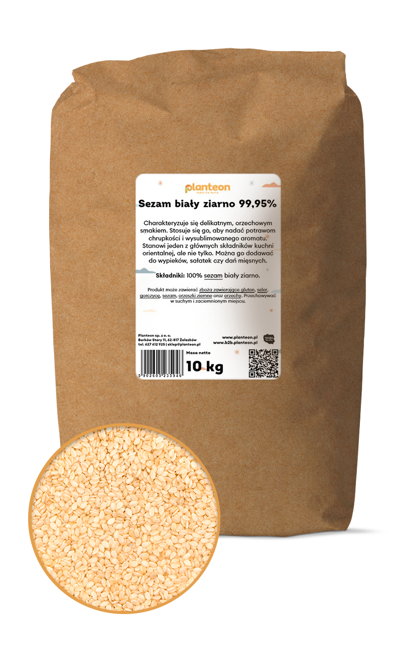 Sezam Biały Ziarno - Zdrowa Żywność - Hurtownia